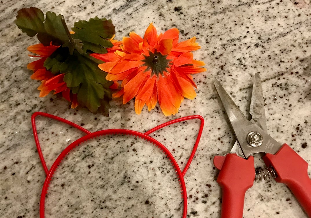 Fun, Fall Flowery DIY Activity: Flower Cat Ears HeadBand Making