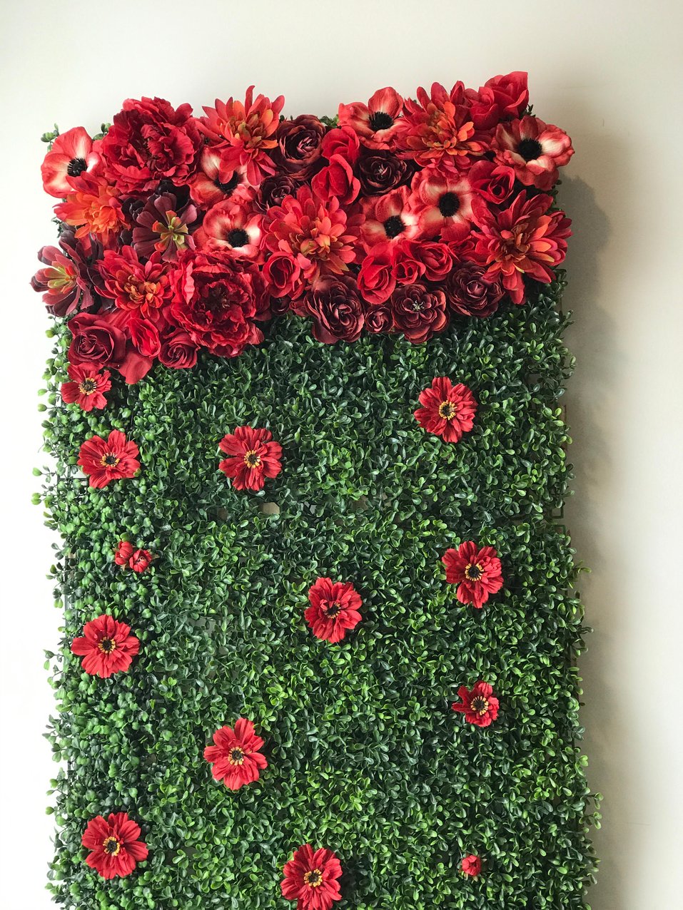 The Step by step Guide to making faux flower walls
